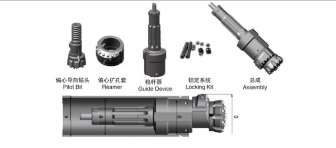 ODEX165 ODEX Drilling System , Eccentric Casing System For Rock Drilling