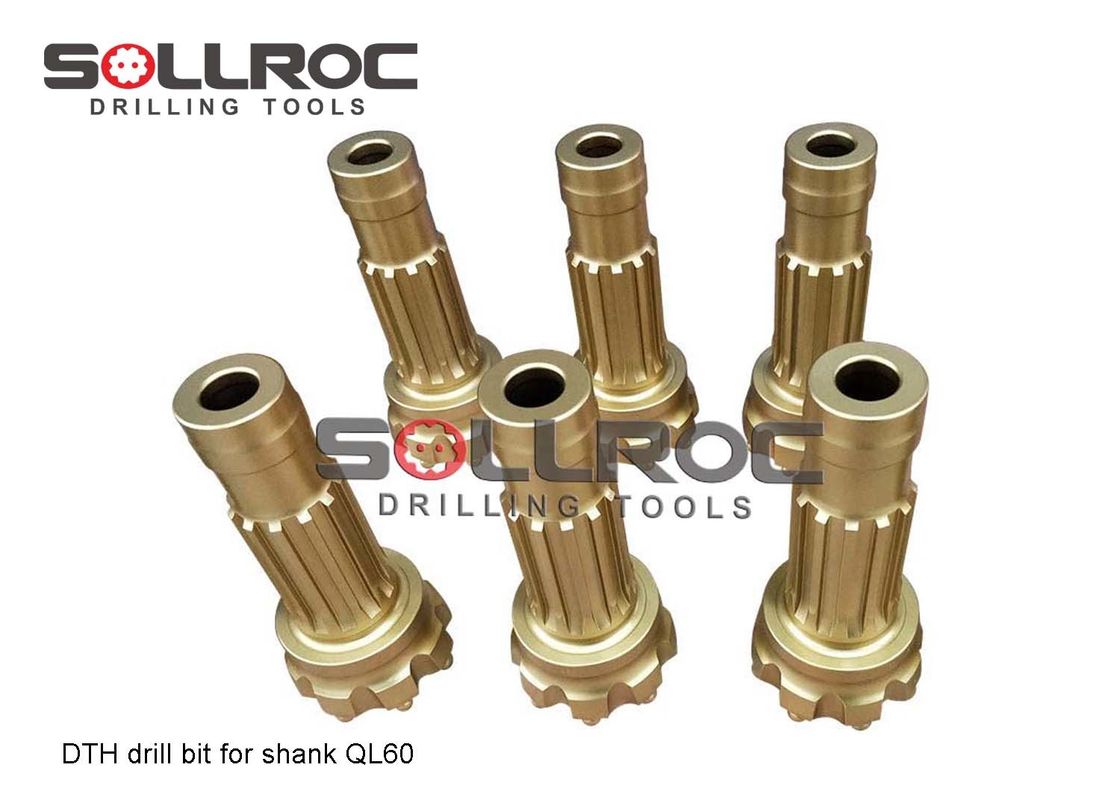 6 1/2" DTH Drilling Tools 165mm DHD360 Rock Drill Bits Flat Face Shape