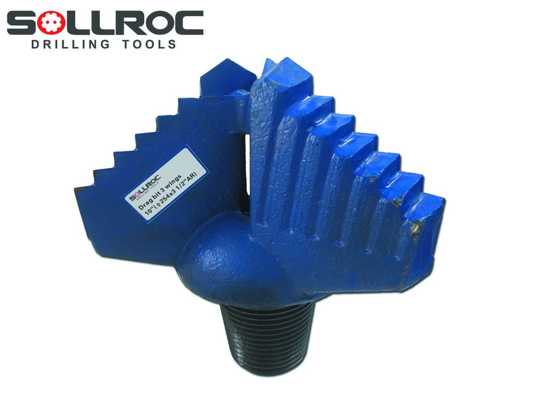 203mm Drag Drill Bit Step / Chevron Drag Bits For Mining And Well Drilling