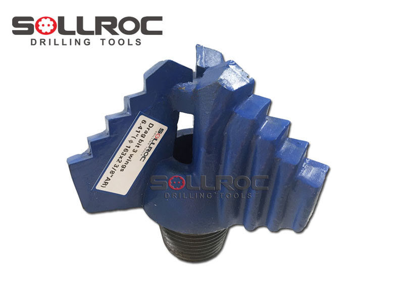 Three Wings 3 Blades Step Drag Bits Chevron Drag Drill Bit for Well ...
