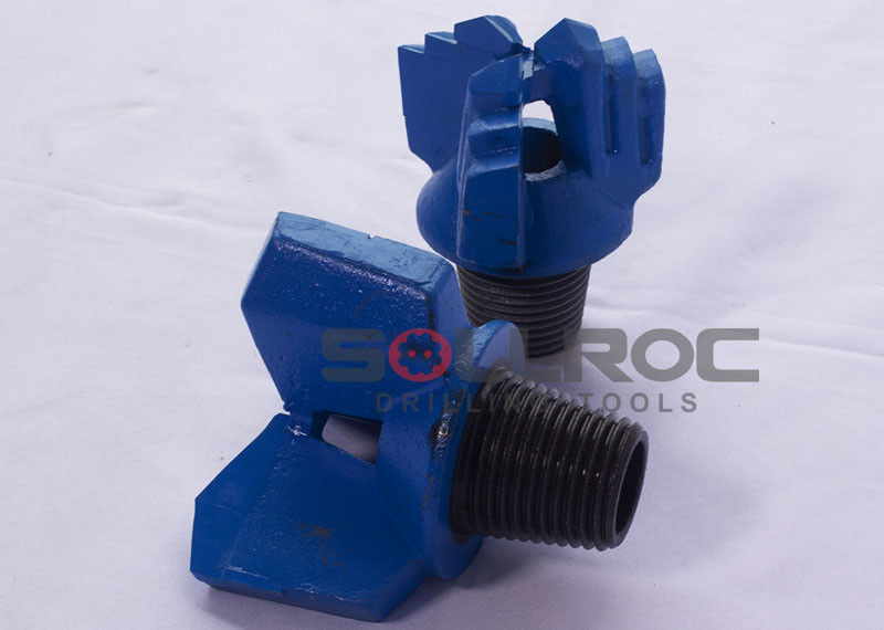 Chevron Type 3/4 Wings Step Drag Bits For Soft Rock Drilling , Great ...