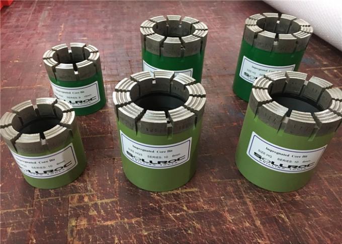 Impregnated Type Diamond Core Drilling Tools Steel Alloys Rock Coring Bits